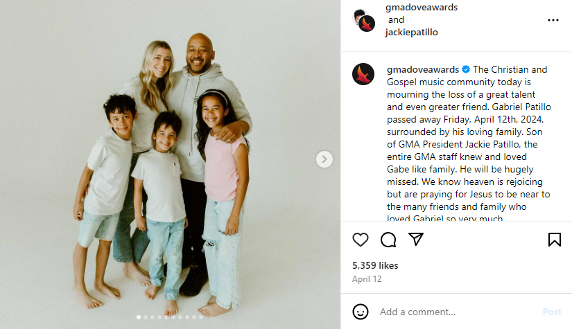 Gospel Community Mourns the Loss of Gabe Patillo to Cancer - Path ...