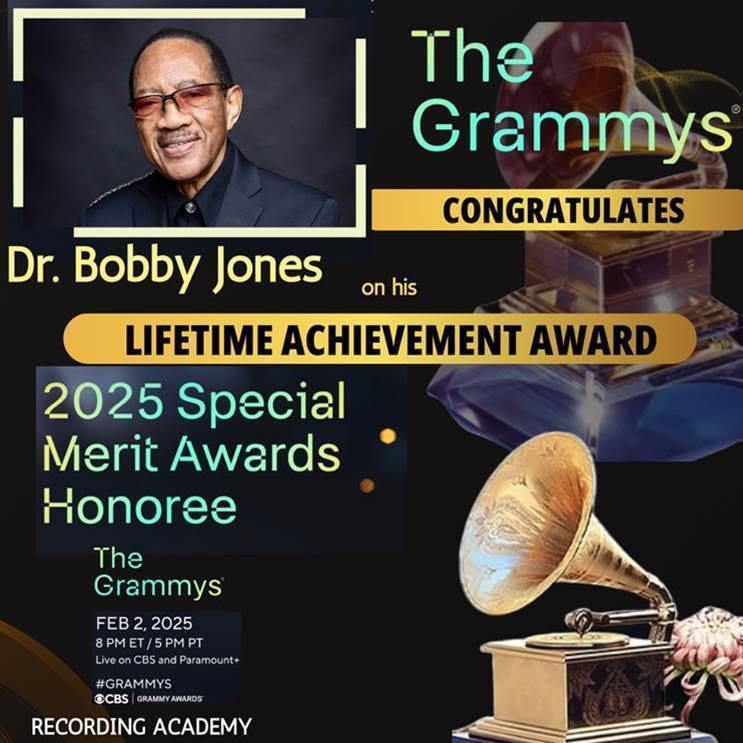 Grammys to Honor Dr. Bobby Jones with 2025 Lifetime Achievement Award ...